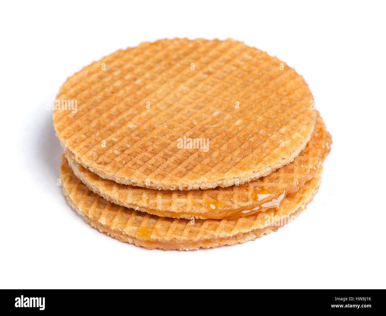 Round wafers isolated on white background Stock Photo - Alamy