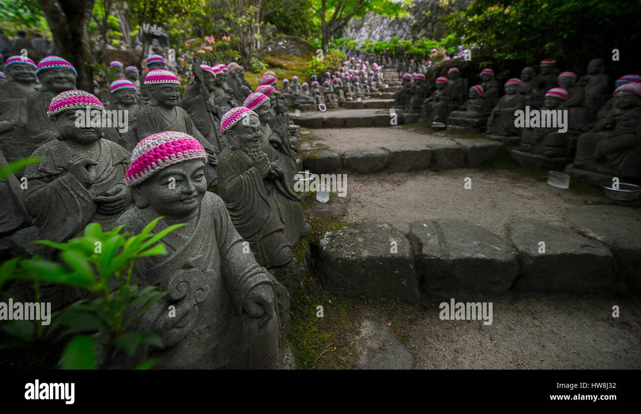 Japan, Honshu island, Hiroshima prefecture, island Miyajima, Bouddha ...