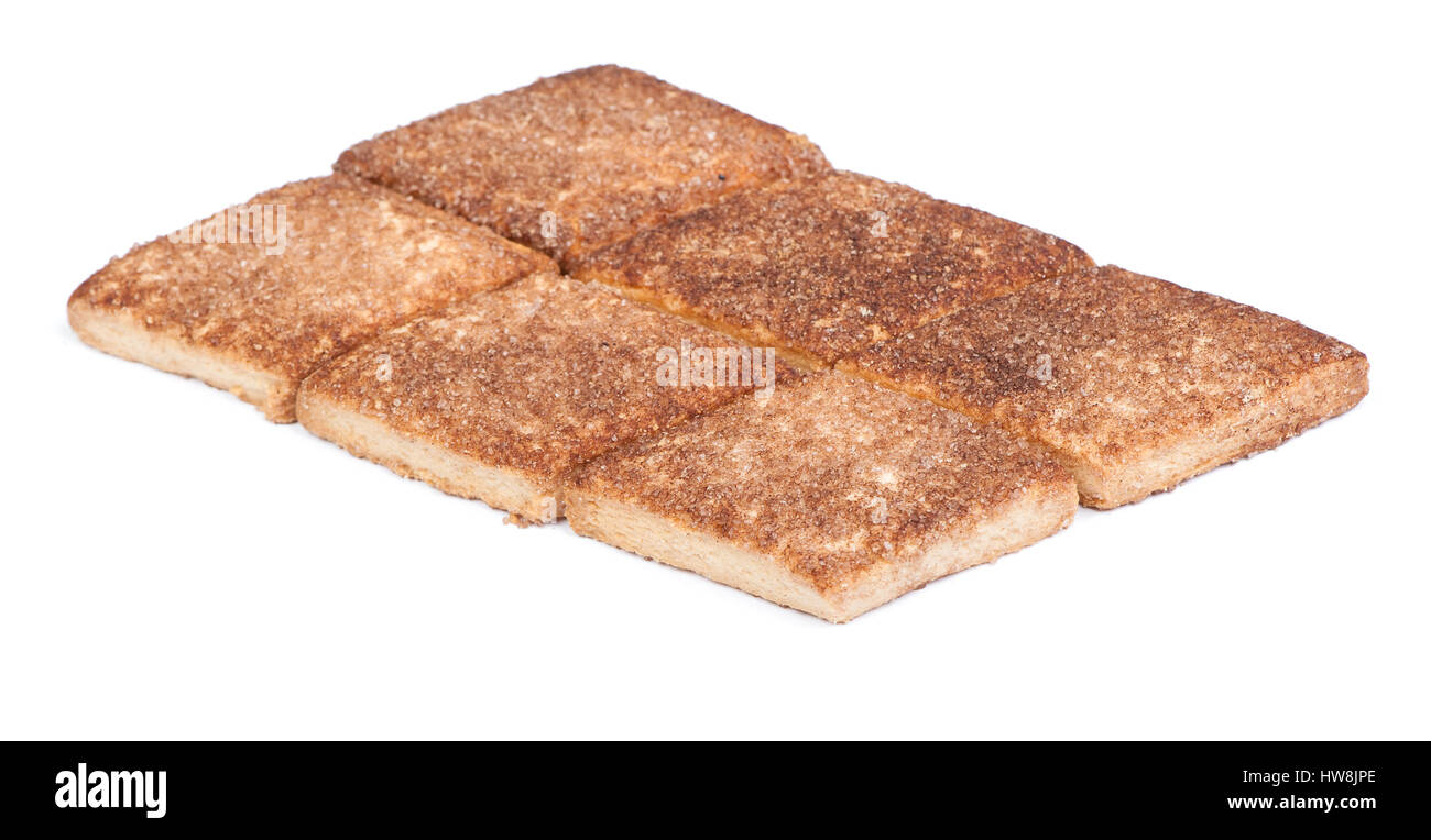Rhombus shape cookies isolated on white background Stock Photo - Alamy