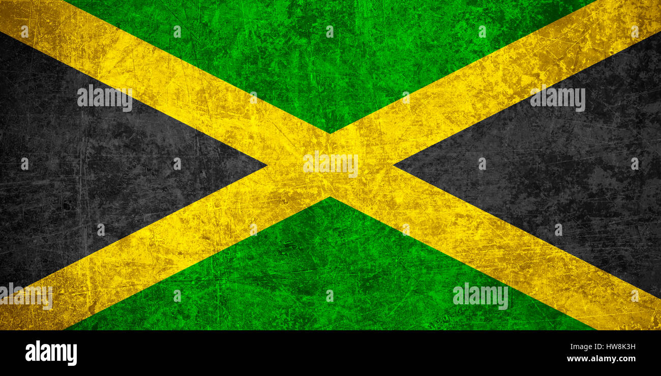 Flag jamaica jamaican banner on hi-res stock photography and images - Alamy