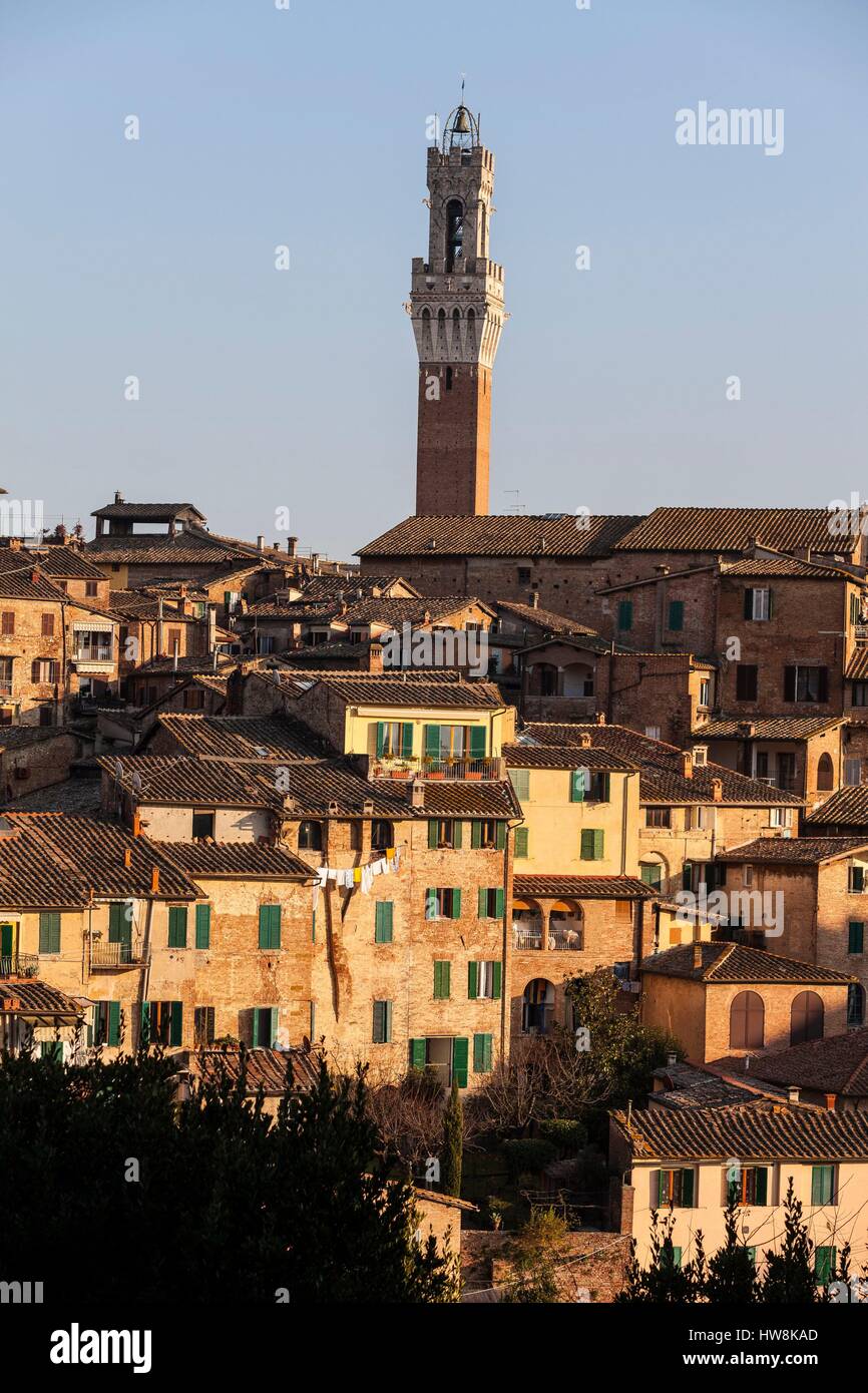 Italy, Tuscany, Sienna, historical centre listed as World Heritage by ...