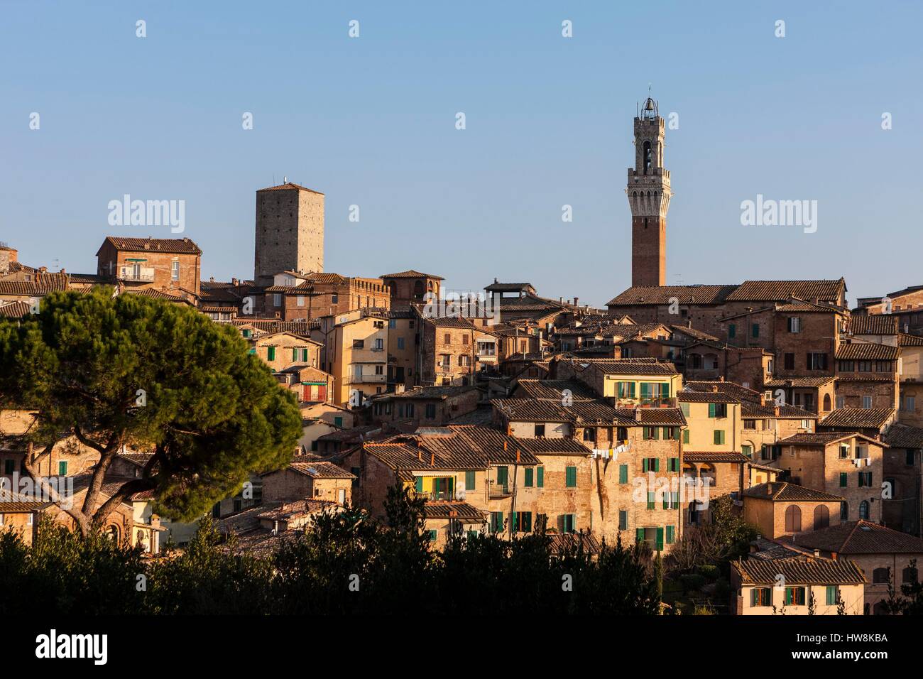 Italy, Tuscany, Sienna, historical centre listed as World Heritage by ...