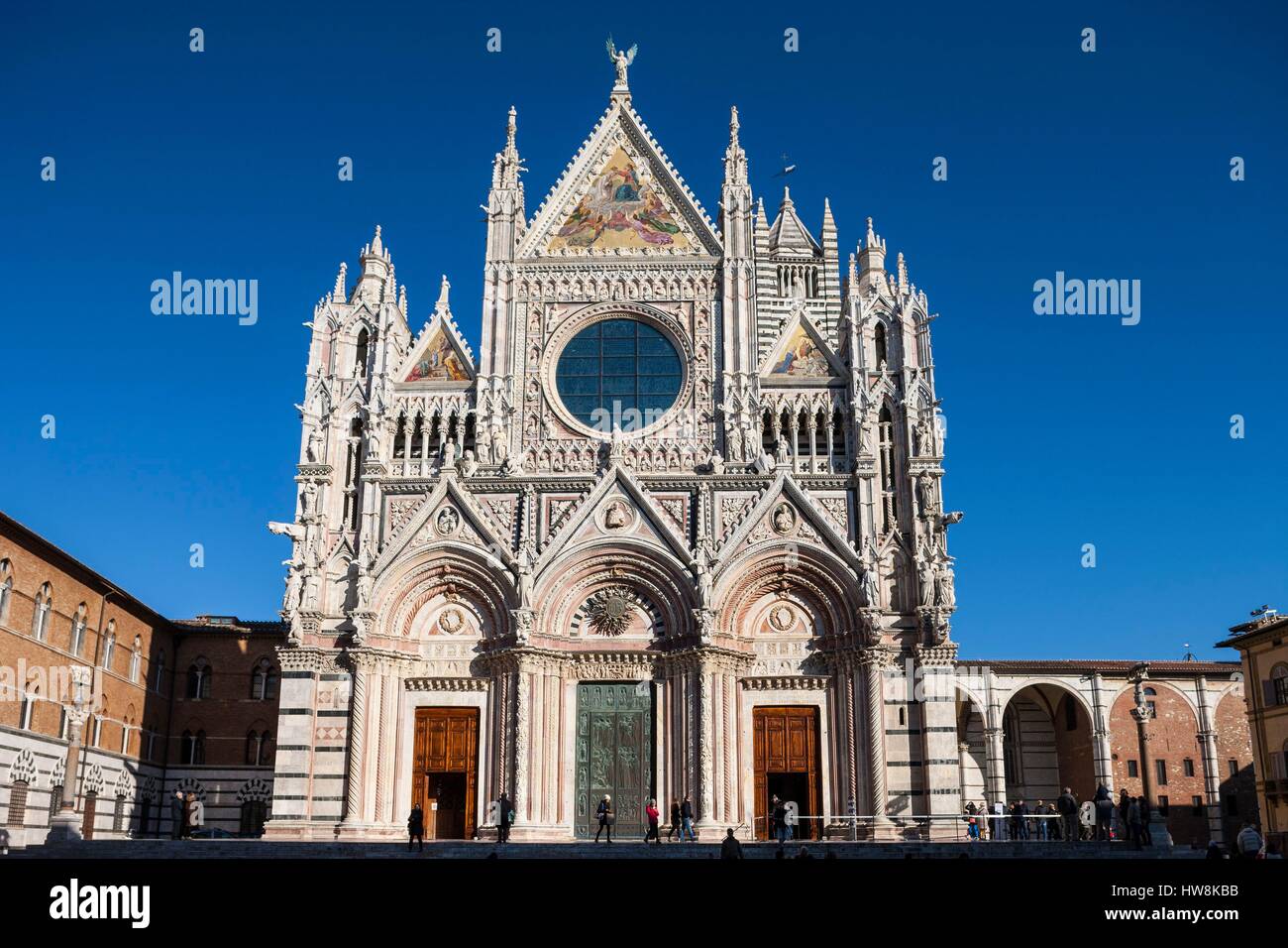 Italy, Tuscany, Siena, historic center, listed as World Heritage by ...