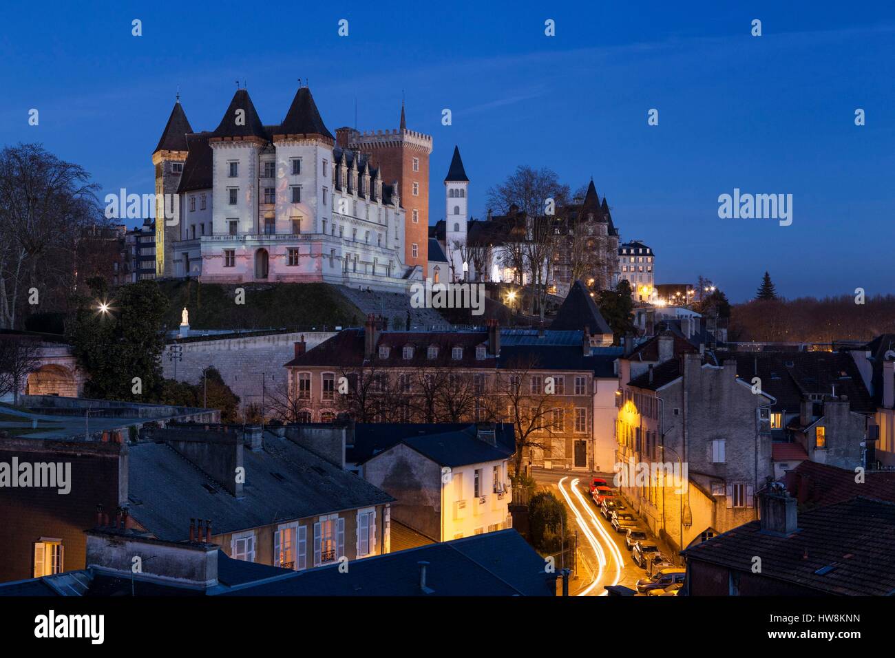 France, Pyrenees Atlantiques, Bearn, Pau, 14th century castle, place of ...