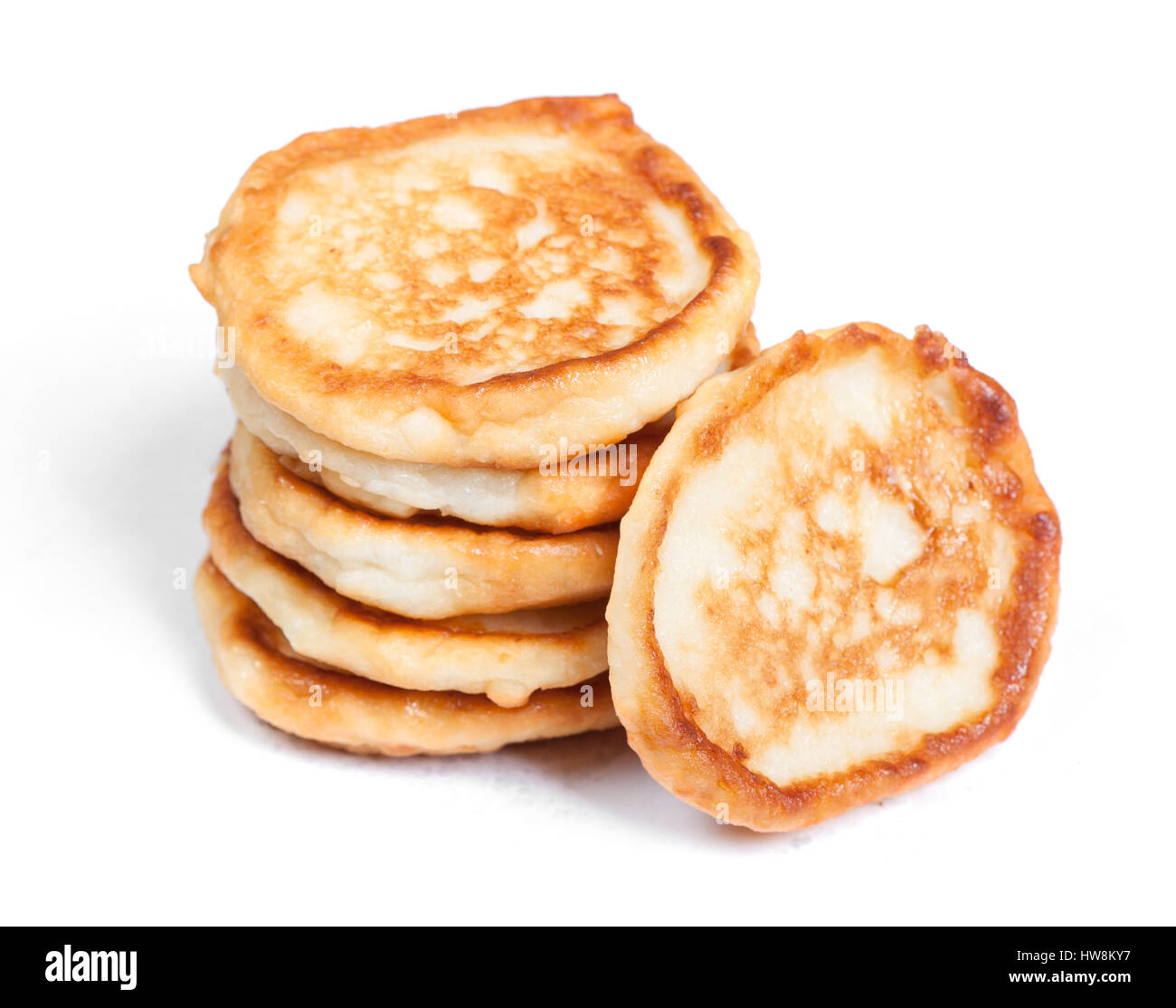 Group of pancakes isolated on white Stock Photo - Alamy