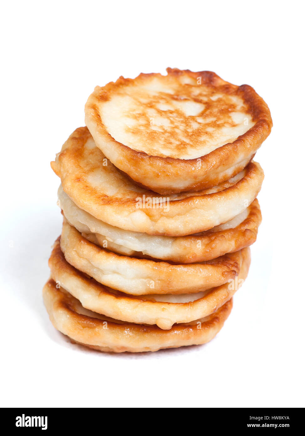 Group of pancakes isolated on white Stock Photo - Alamy