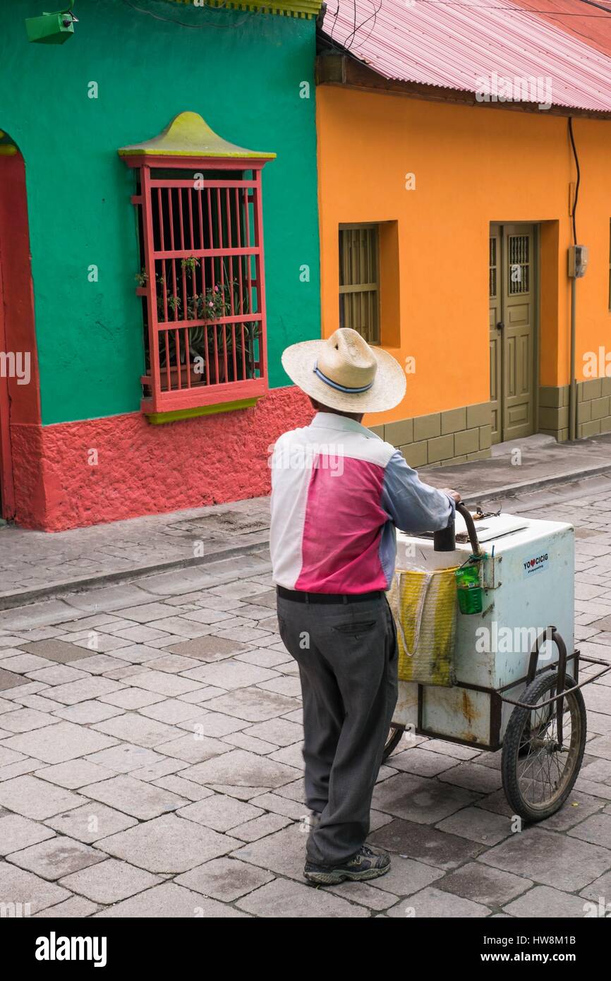 Guatemala, Peten department, El Remate, Flores island on Lake Peten ...