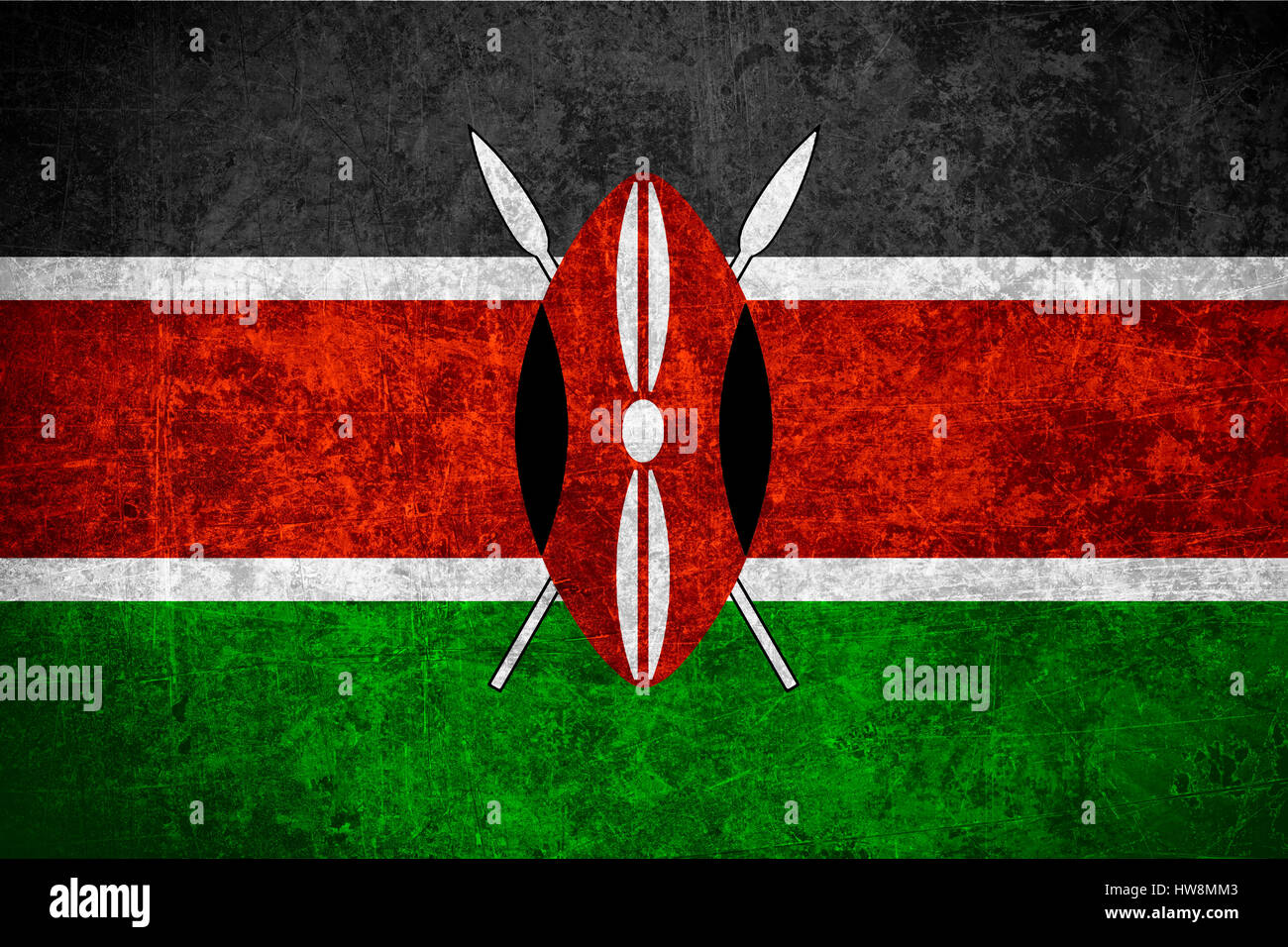 Flag kenya kenyan banner on hi-res stock photography and images - Alamy