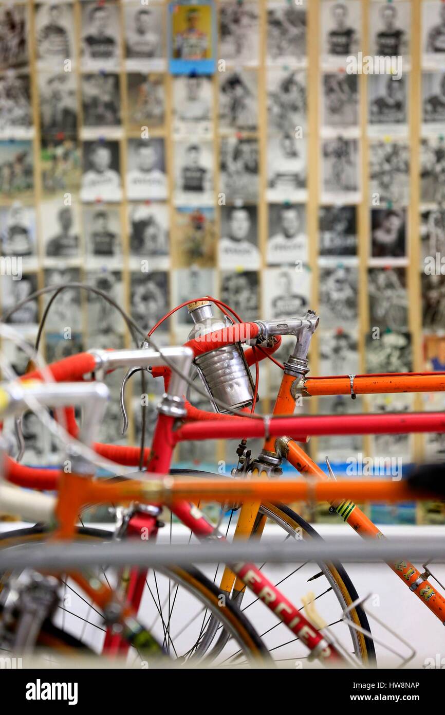 France, Vaucluse, Bedoin, exhibition on the history of cycling, Lino ...