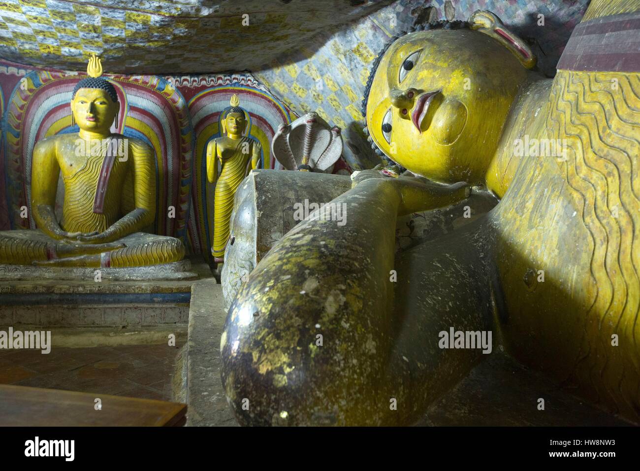 Sri Lanka, Central Province, Matale district, Dambulla Golden Temple ...
