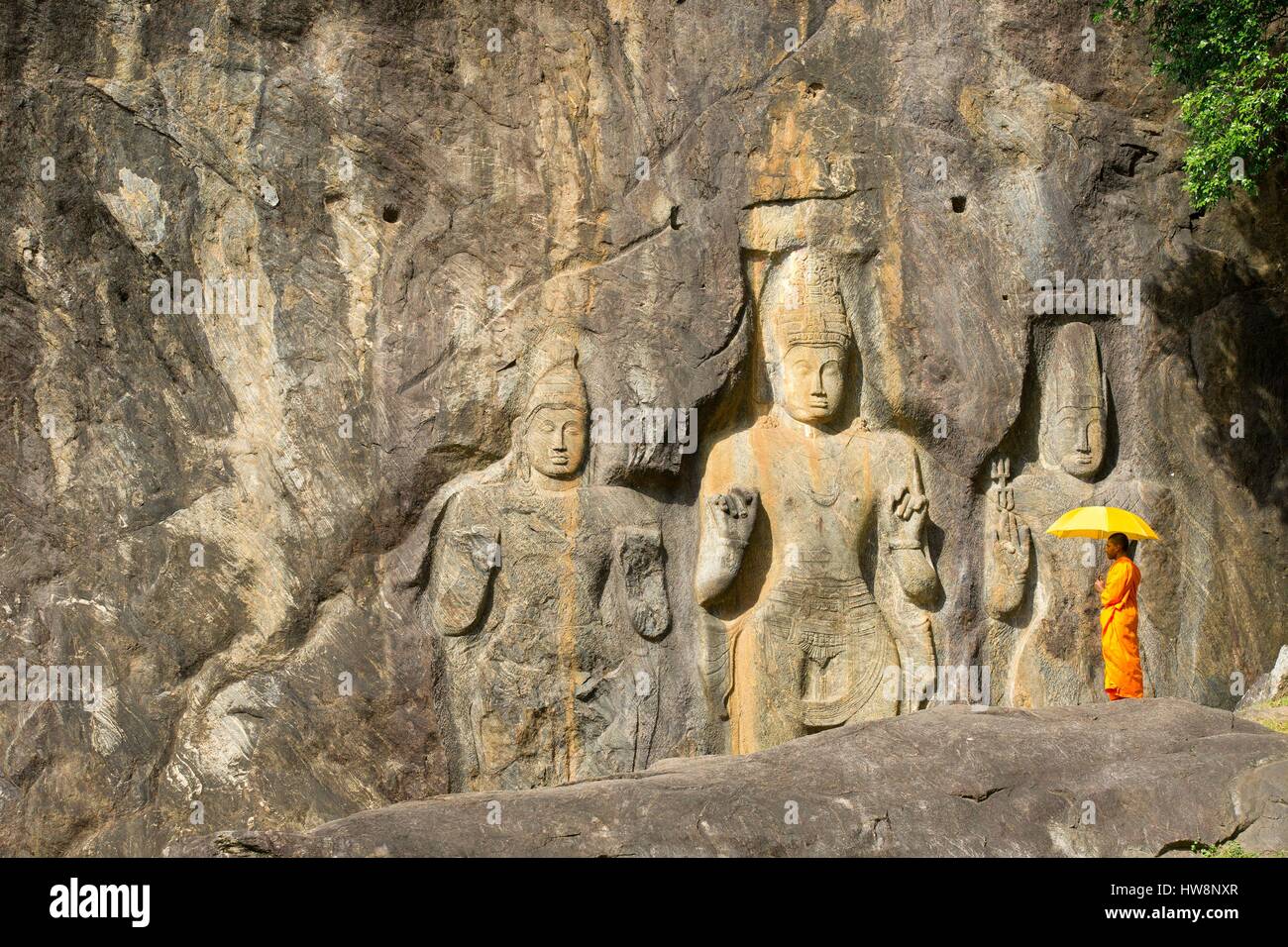 Sri Lanka, Uva Province, Monaragala district, Wellawalaya, Buduruwagala ...