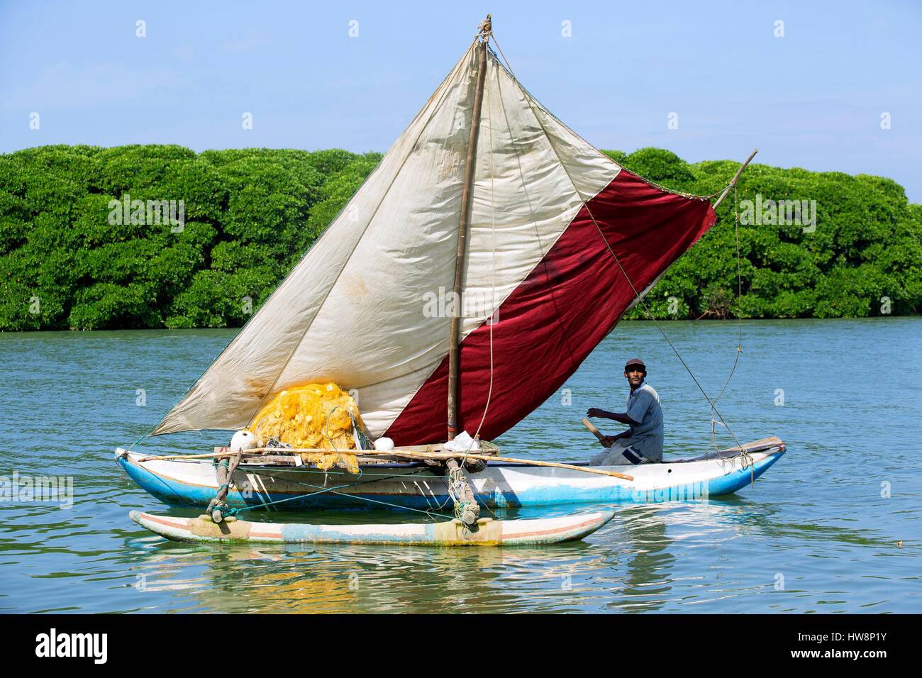 Sri Lanka, Western Province, Colombo district, Negombo, fisherman ...