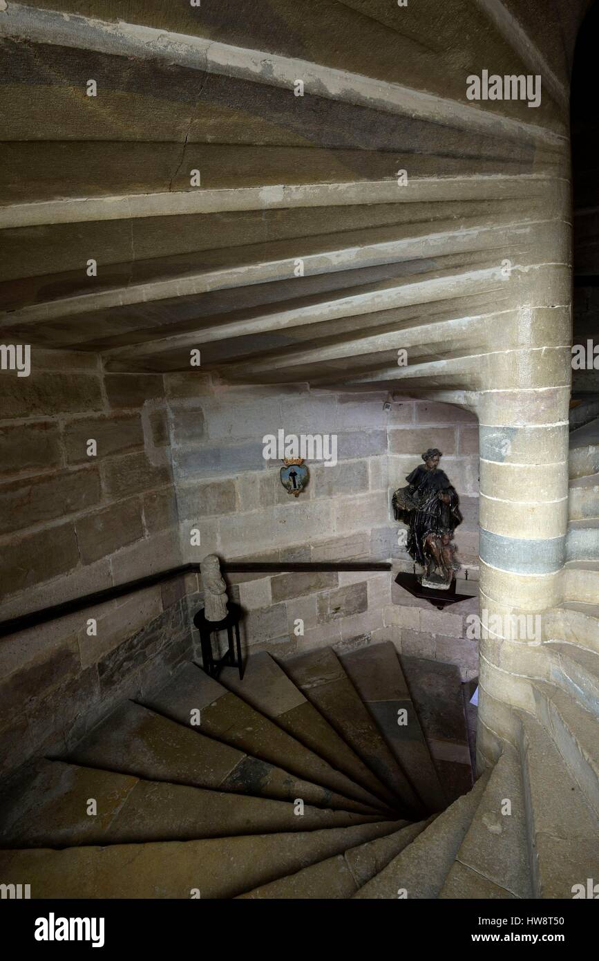 France, Haute Saone, Gy, castle dated 11th-18th century, octagonal ...