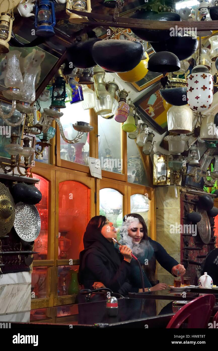 Iran, Isfahan Province, Isfahan, Chai Khaneh Azadegan Tea House and ...
