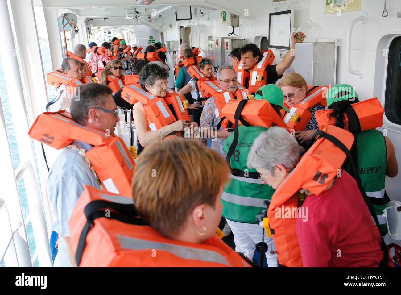 France, French Polynesia, Marquesas islands archipelago, Aranui 5 ...