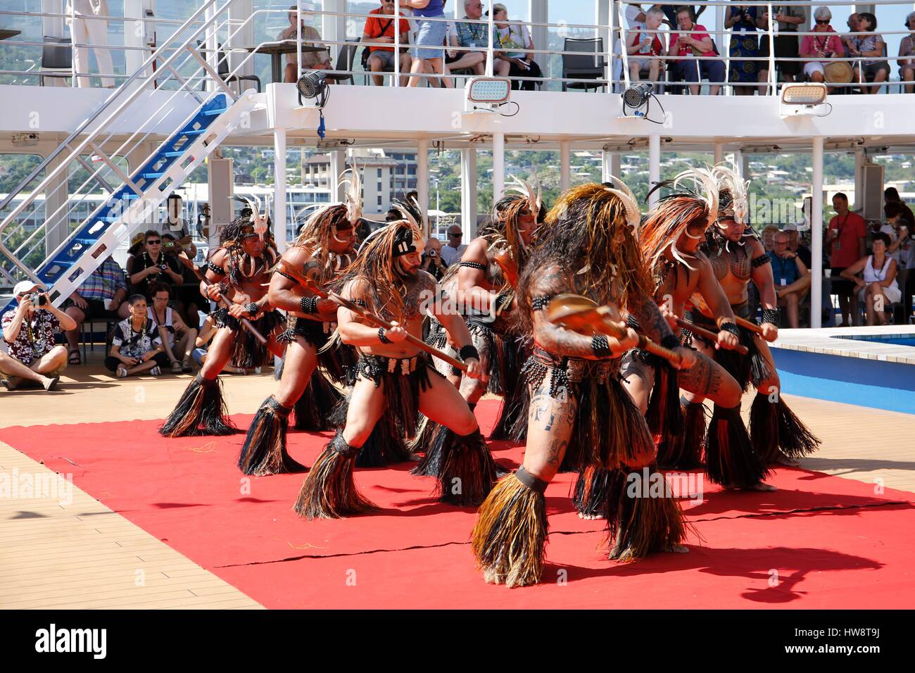 France, French Polynesia, Marquesas islands archipelago, Aranui 5 ...