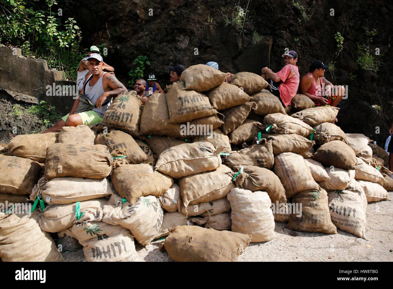 France, French Polynesia, Aranui 5 freighter and passenger ship cruise ...