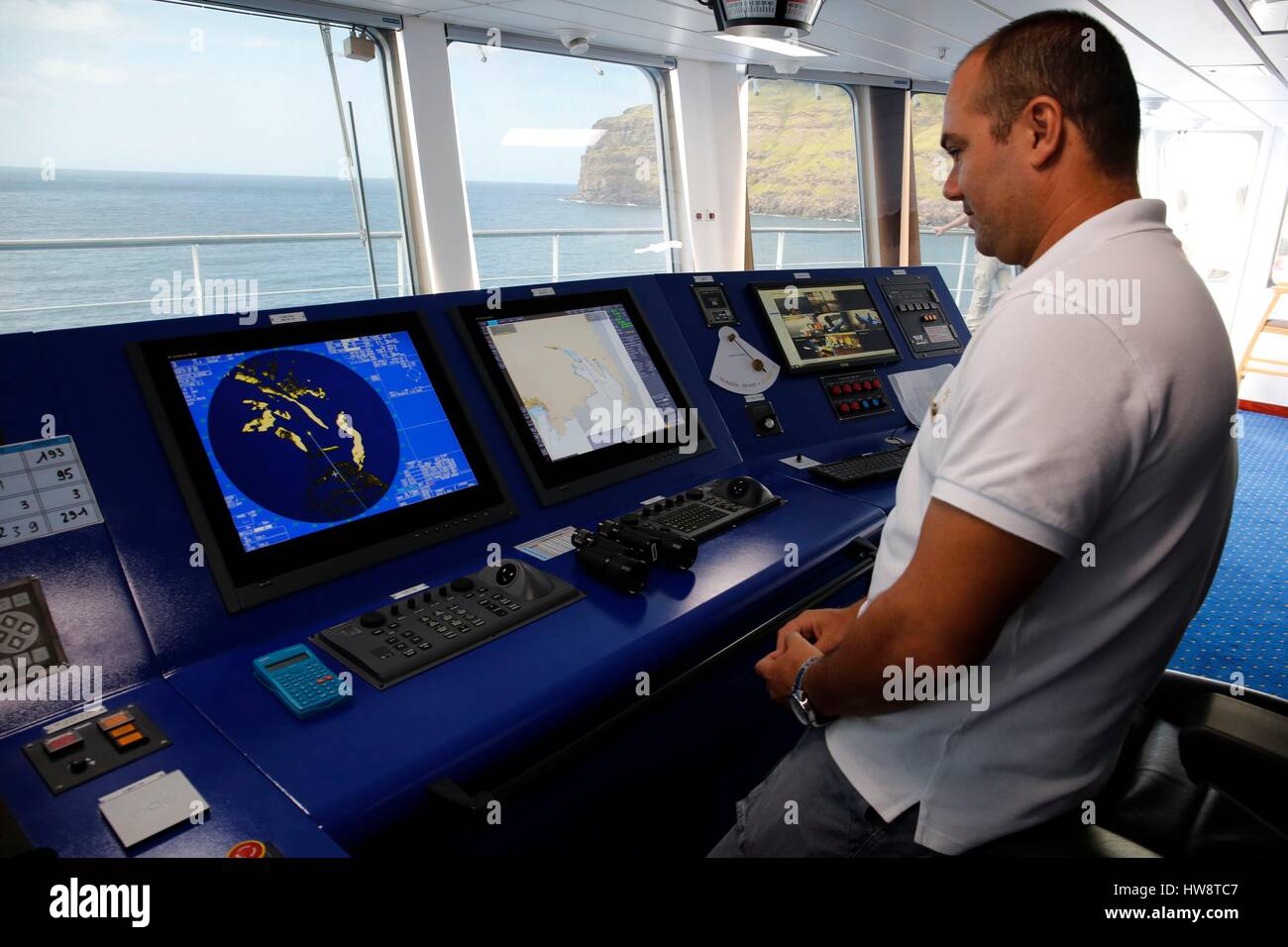 France, French Polynesia, Marquesas islands archipelago, Aranui 5 ...
