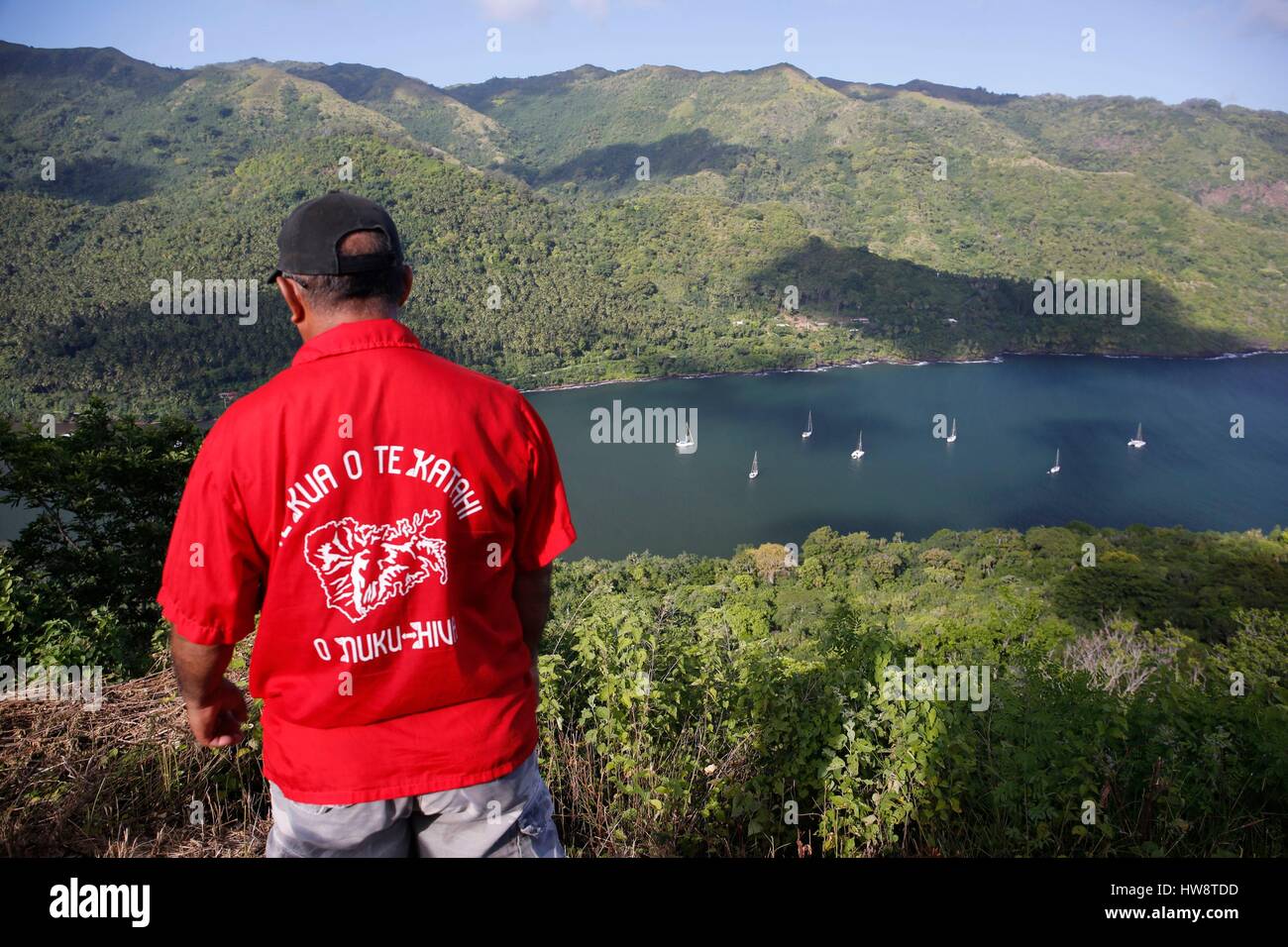 France, French Polynesia, Marquesas islands archipelago, Aranui 5 ...