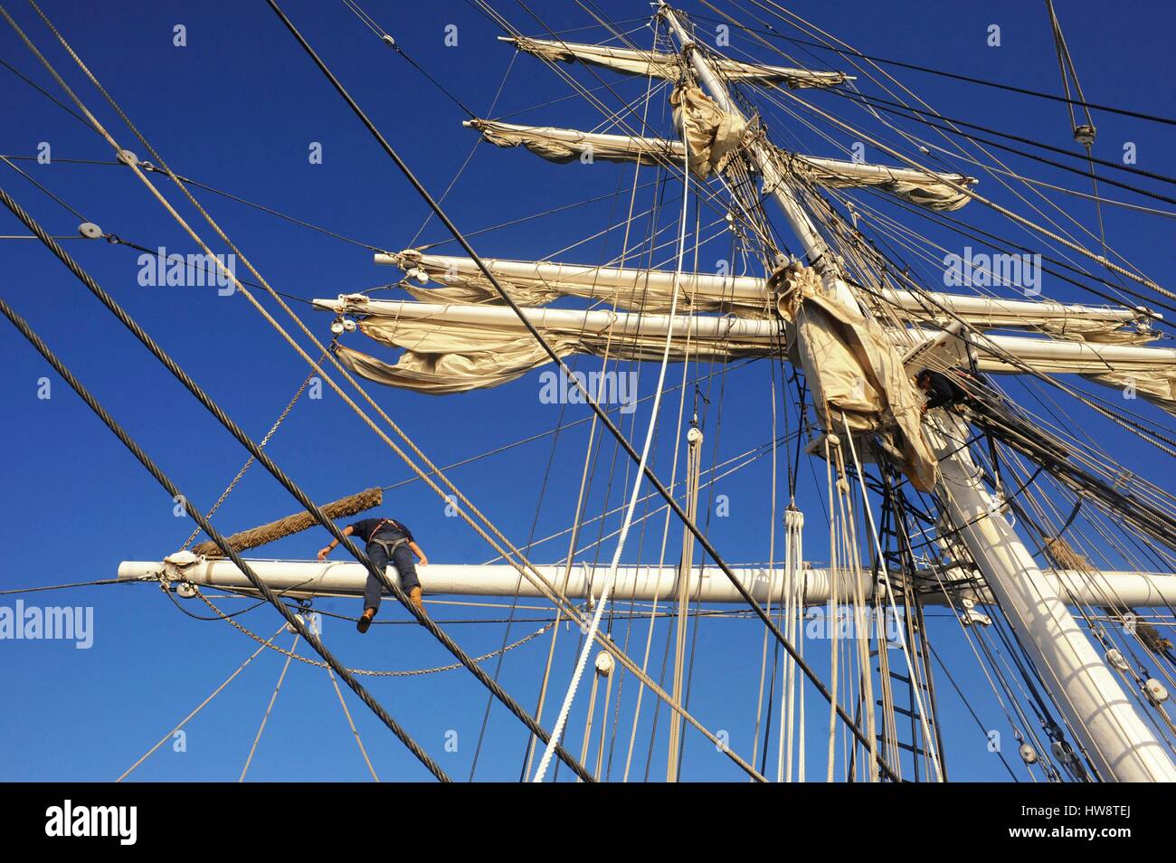 Three mast barque hi-res stock photography and images - Alamy