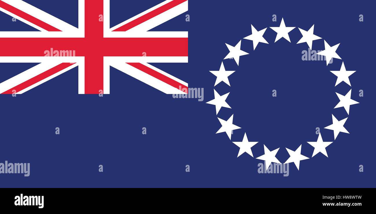 Official vector flag of Cook Islands Stock Vector Image & Art - Alamy