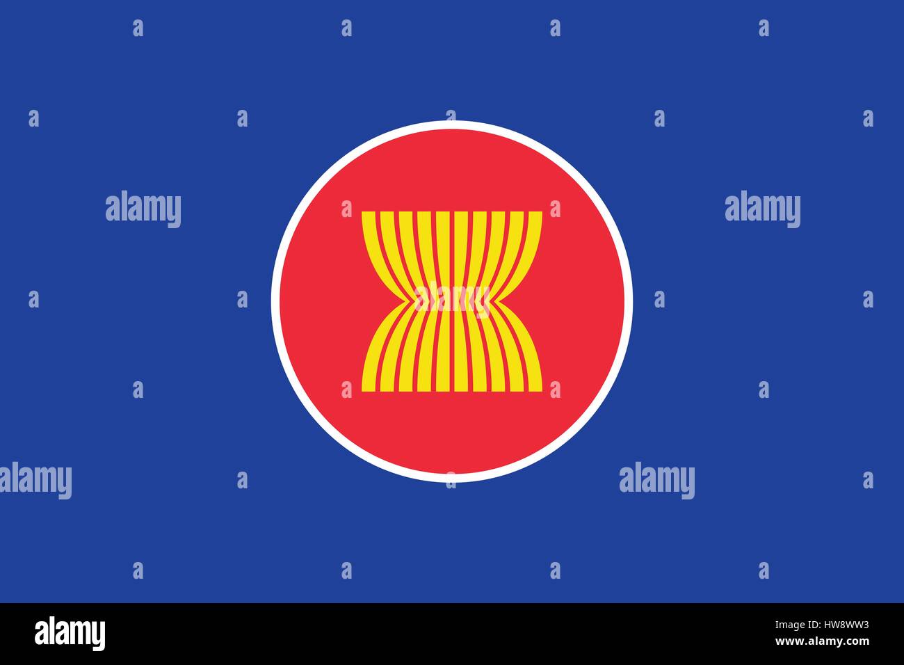 Official Vector Flag Of Asean Association Of Southeast Asian Nations