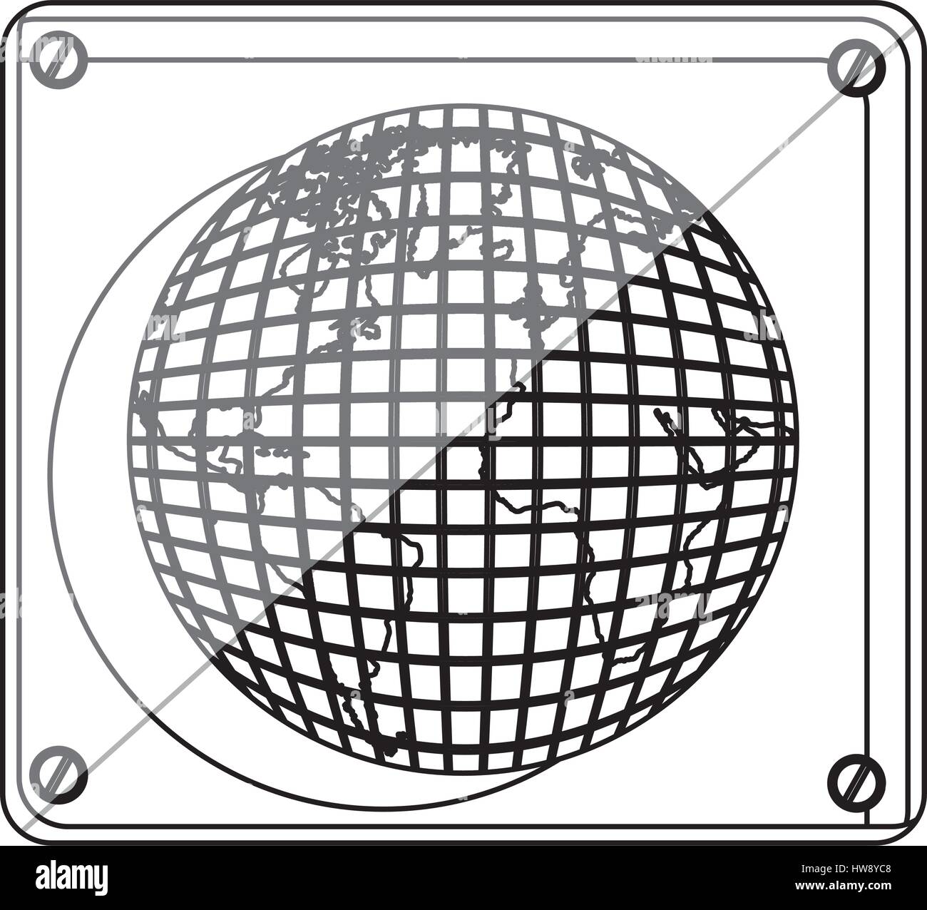 global earth planet emblem icon Stock Vector Image & Art - Alamy