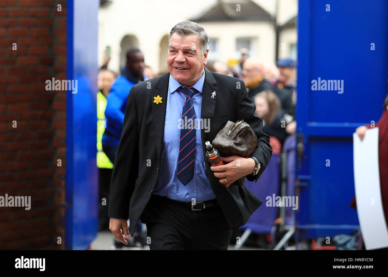 Crystal Palace manager Sam Allardyce arrives at the stadium prior to ...