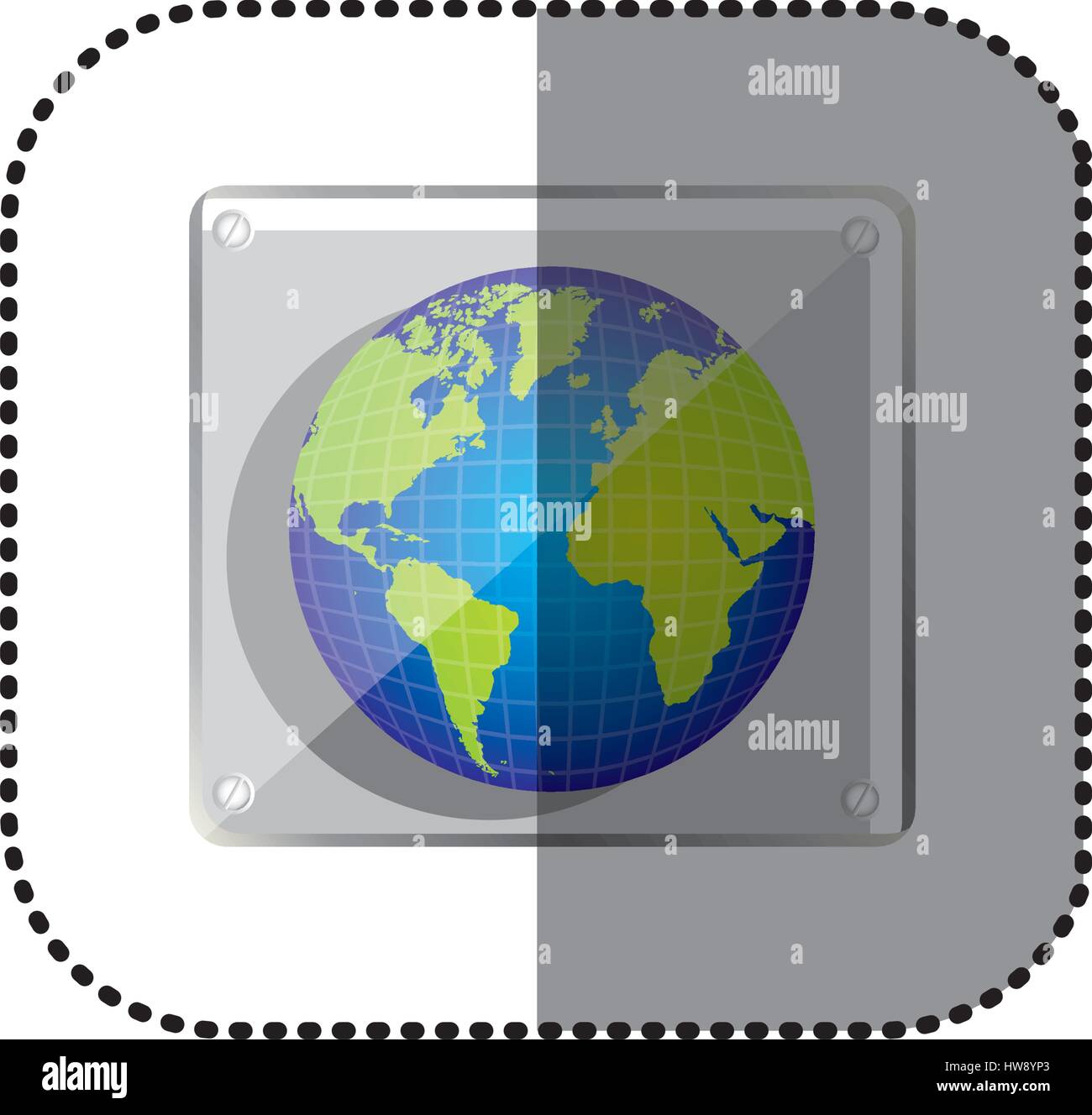 color earth planet emblem icon Stock Vector Image & Art - Alamy