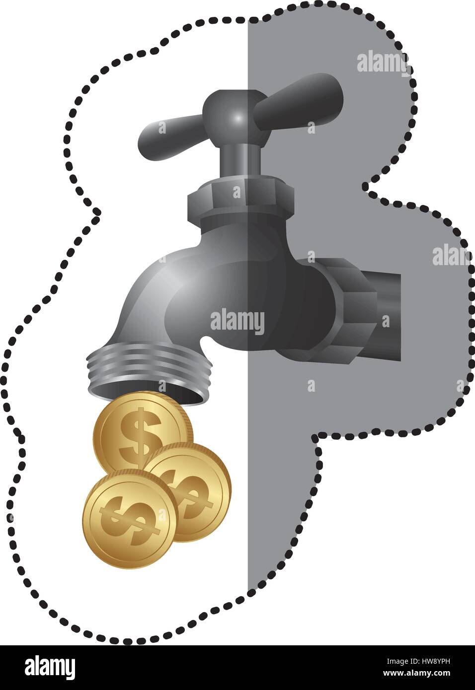 Silver plant care Stock Vector Images - Alamy