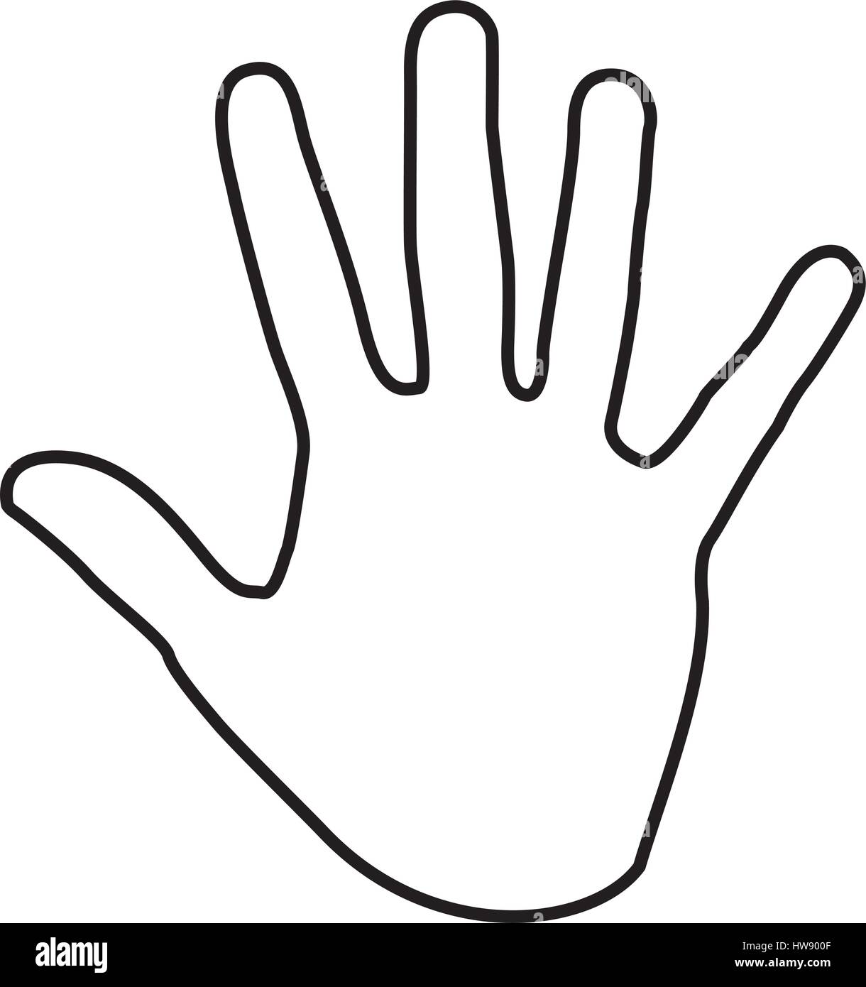 Figure hand icon image Stock Vector Images - Alamy