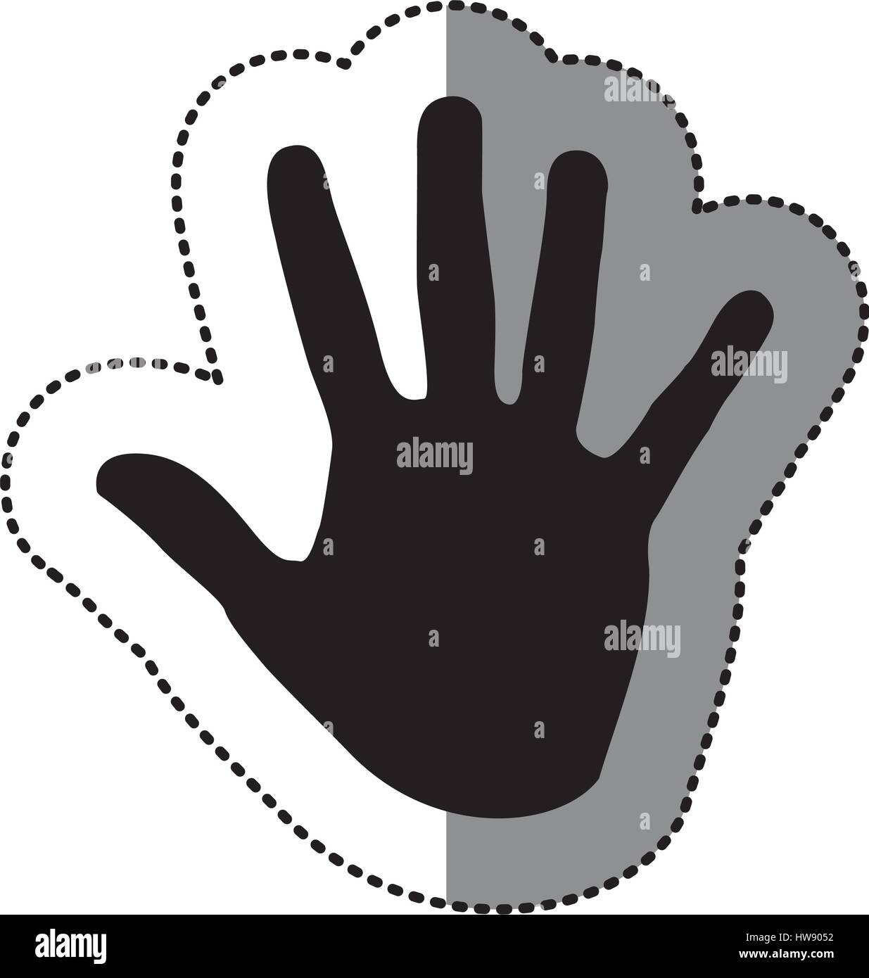 black hand icon image Stock Vector Image & Art - Alamy