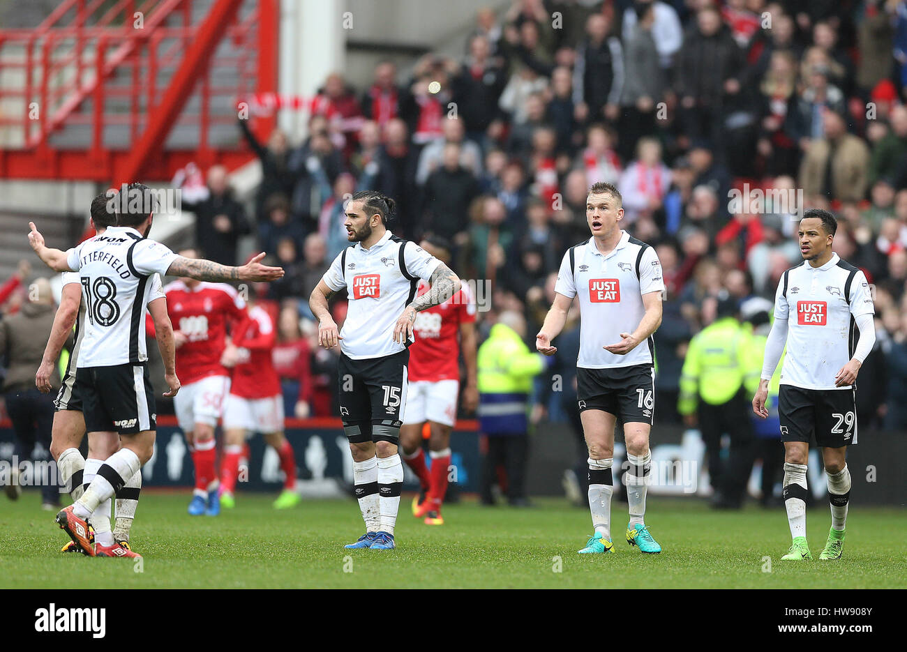 Derby countys bradley johnson is after he their goal hi-res stock ...
