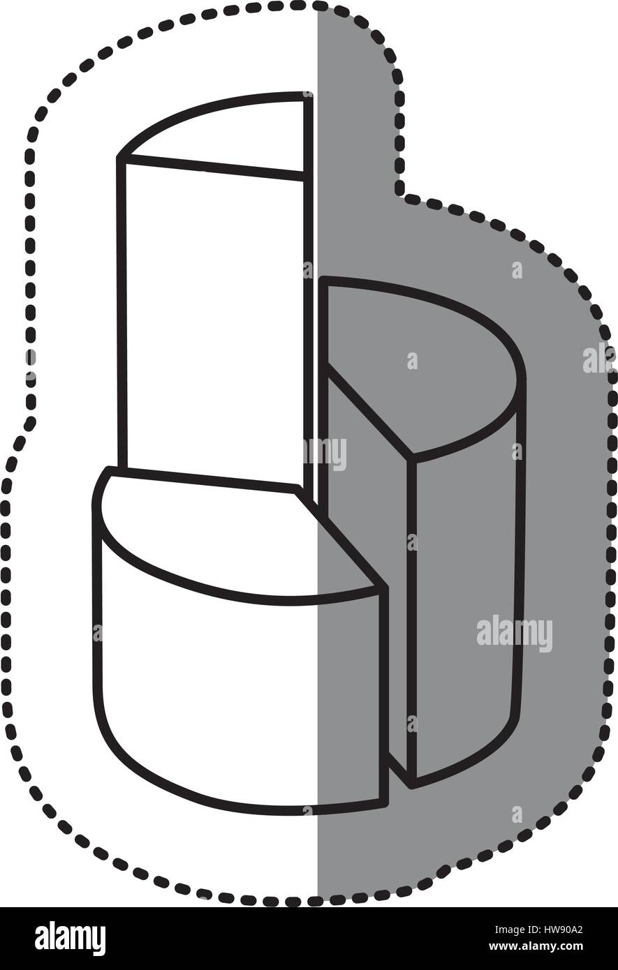 silhouette circular statistic with levels icon Stock Vector Image & Art ...