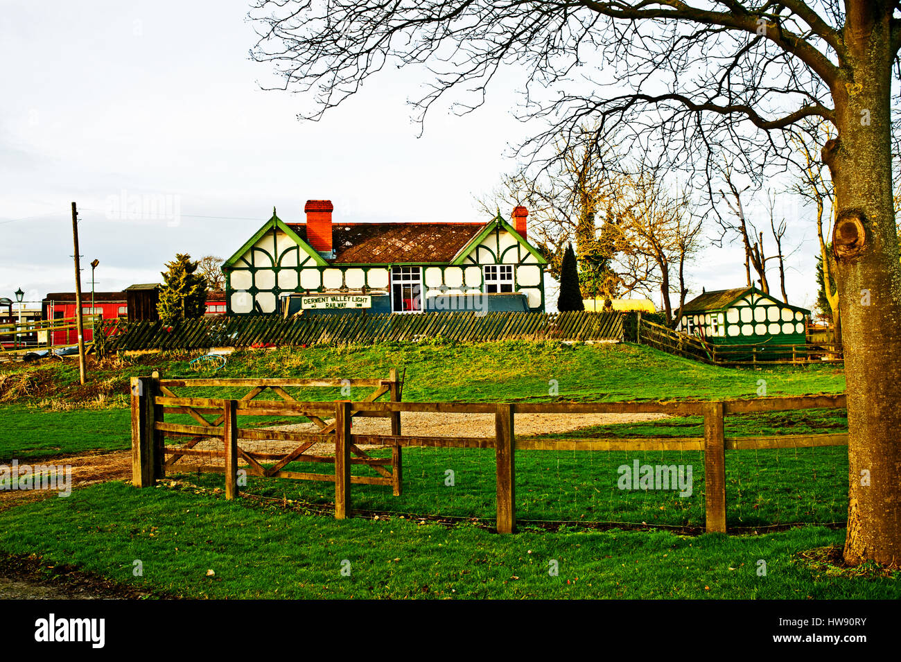 Murton Park Railway station, Murton, Derwent valley Light Railway Stock ...