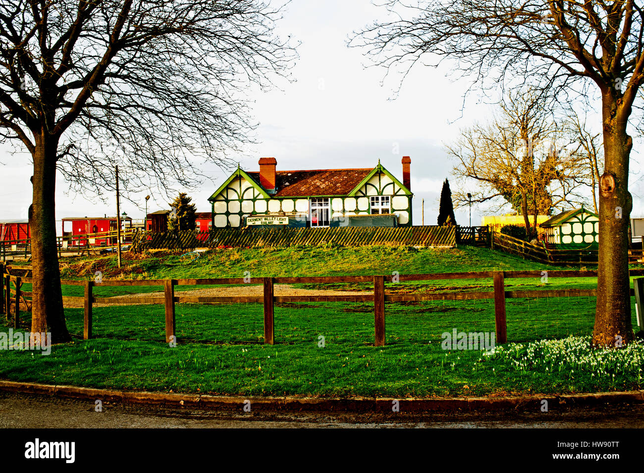 Murton Park Railway station, Murton, Derwent valley Light Railway Stock ...