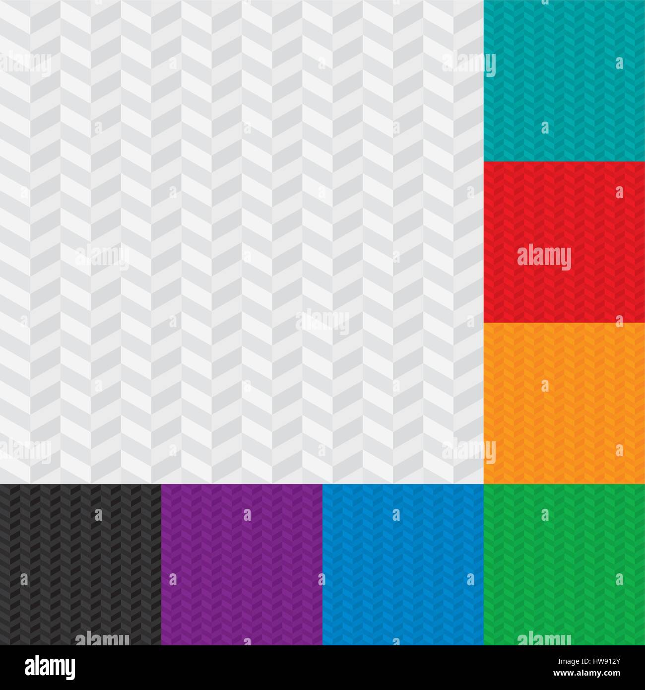 Multicolor Set of Seamless Wallpaper Pattern. Fashionable Vector ...