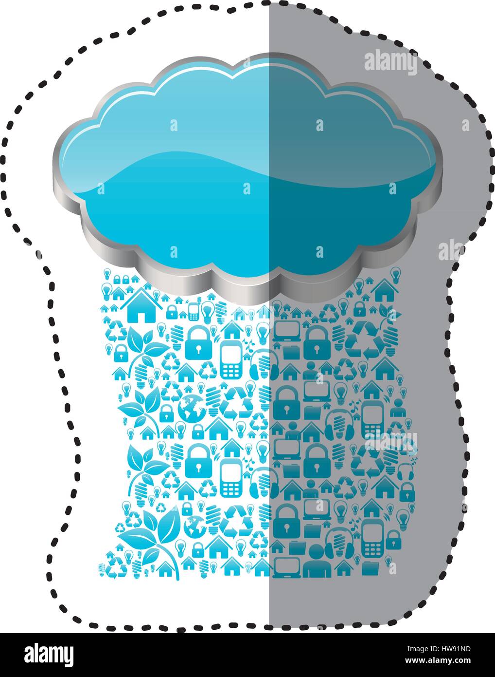Rain cell Stock Vector Images - Alamy
