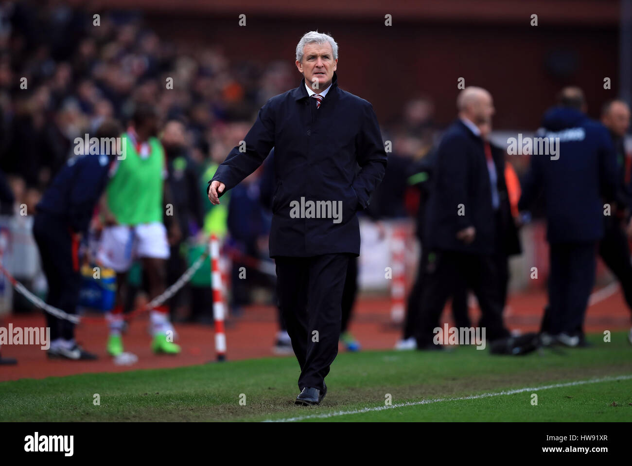 Stoke City manager Mark Hughes after the Premier League match at the ...