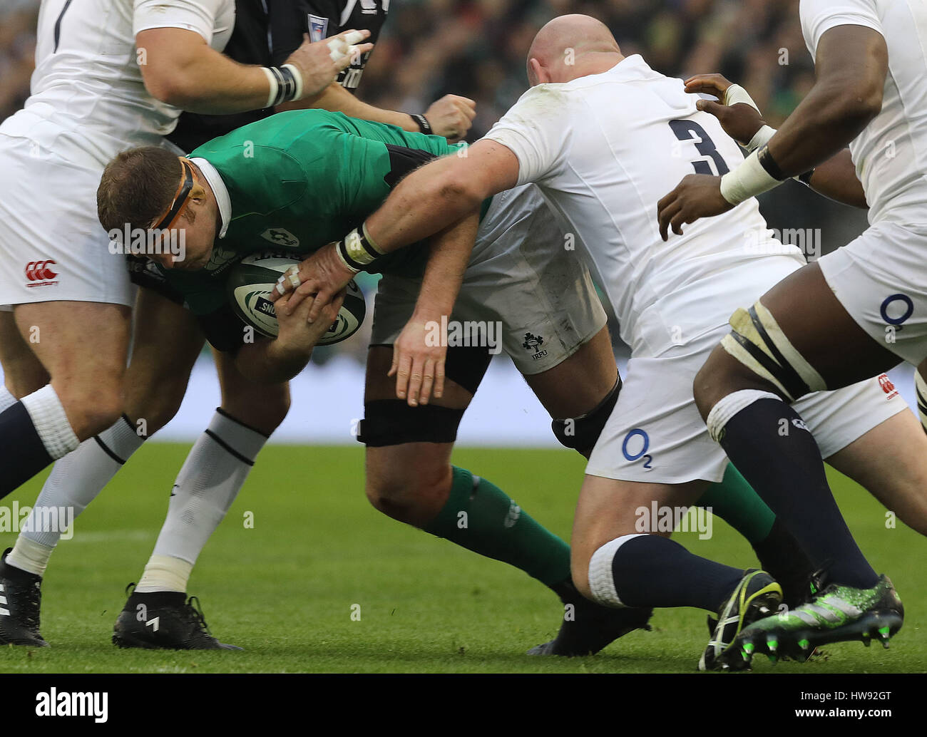 Ireland's Donnacha Ryan during the RBS 6 Nations match at the Aviva ...