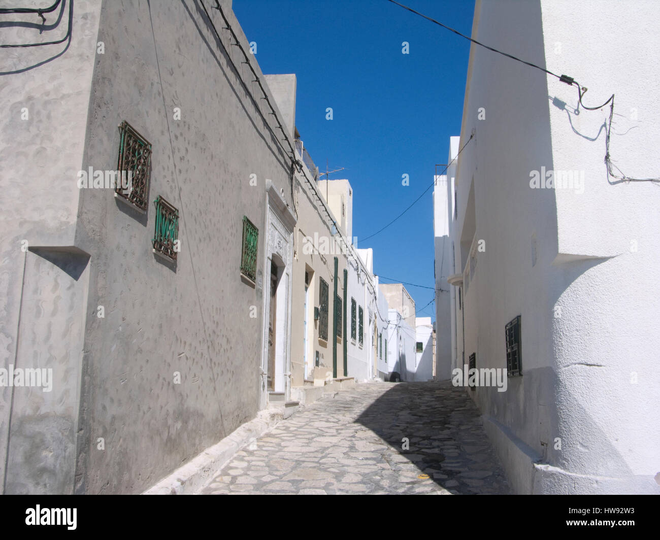 A village in Tunis with typical Arabic houses Stock Photo - Alamy