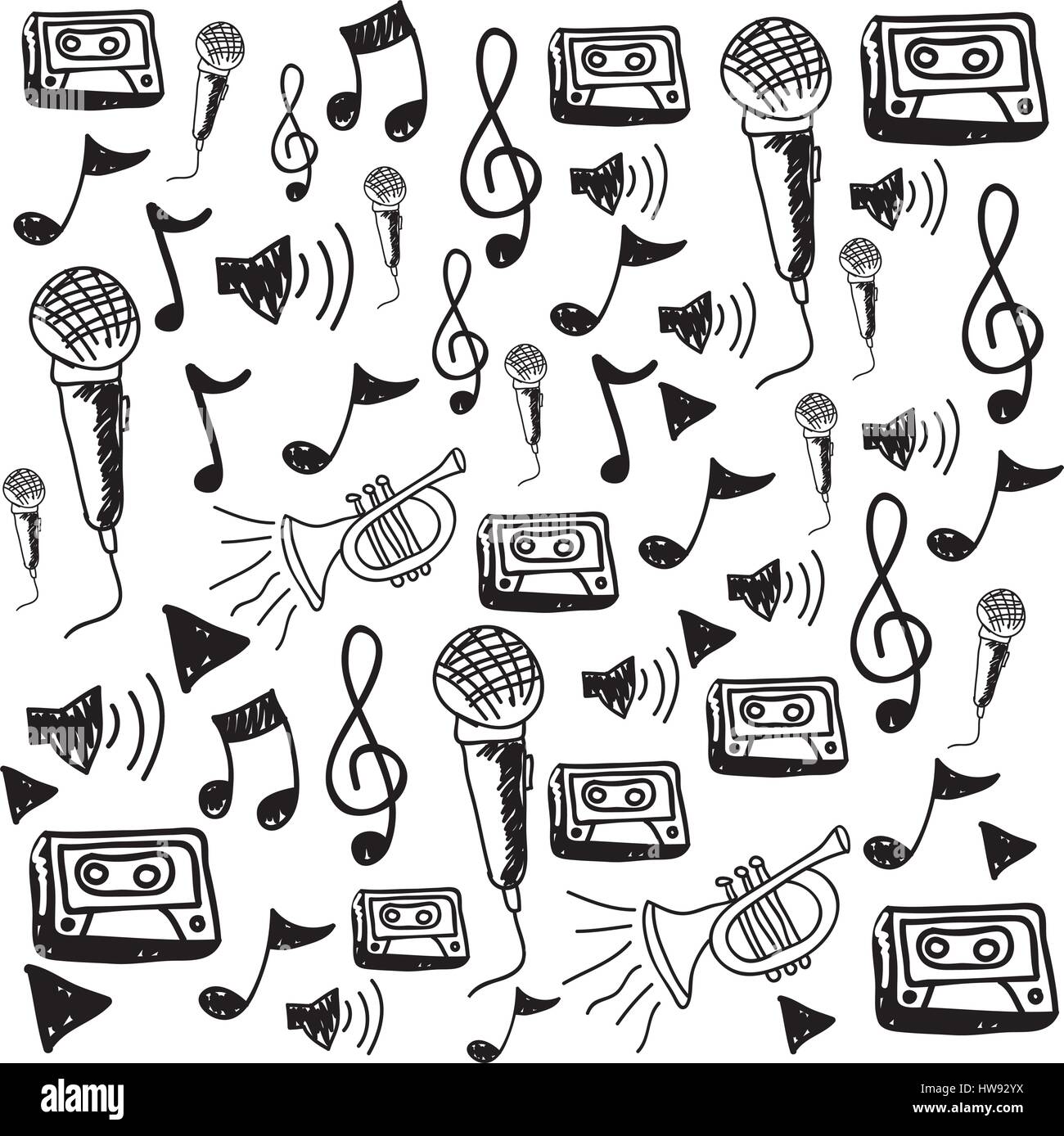 Hand speaker pattern vector hi-res stock photography and images - Alamy