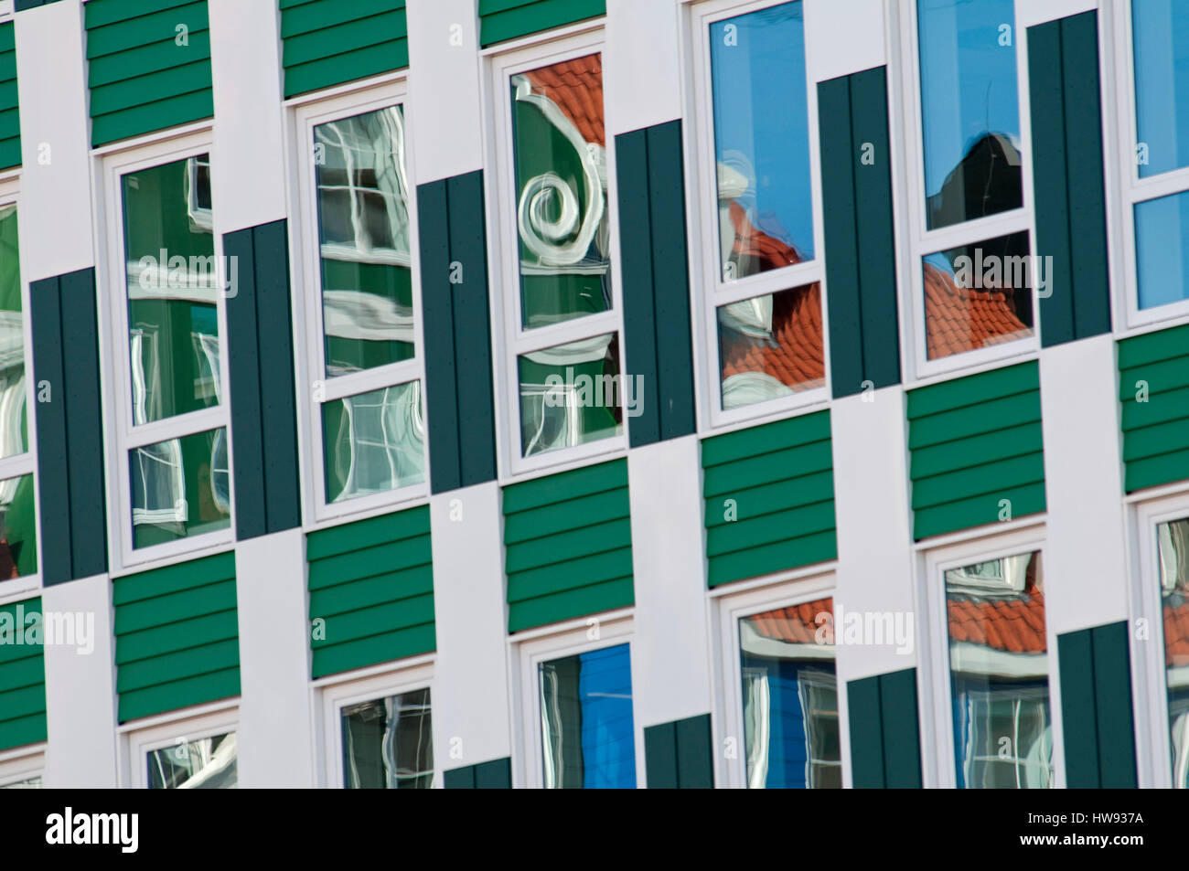 A mix of modern and traditional Dutch architecture. The famous typical ...