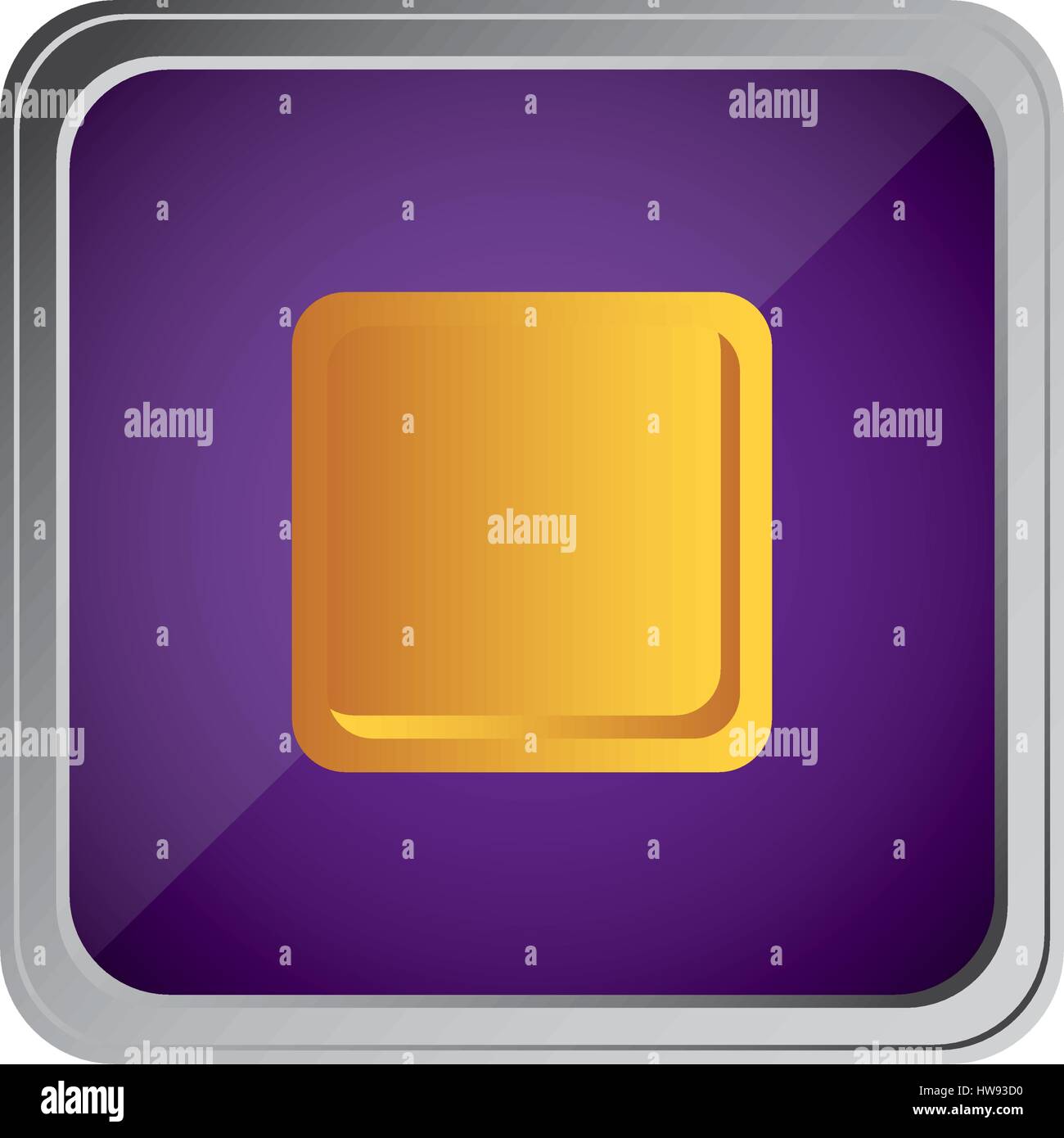 stop button icon with background purple Stock Vector Image & Art - Alamy