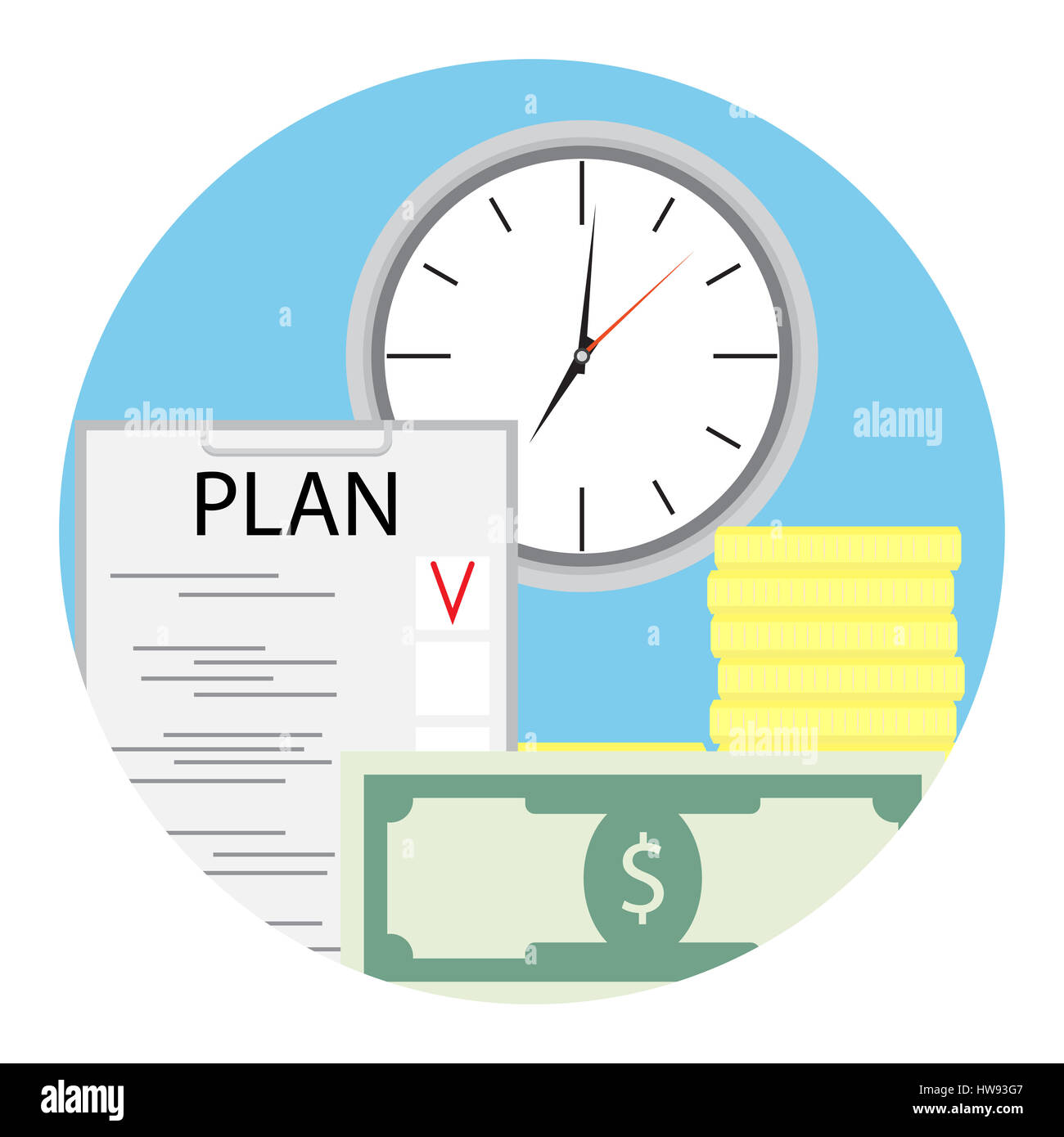 Plan finance for business. Efficiency growth finance, vector ...