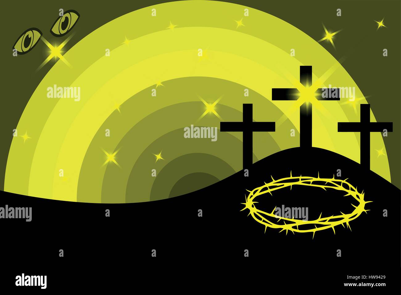 Cross on background jerusalem Stock Vector Images - Alamy