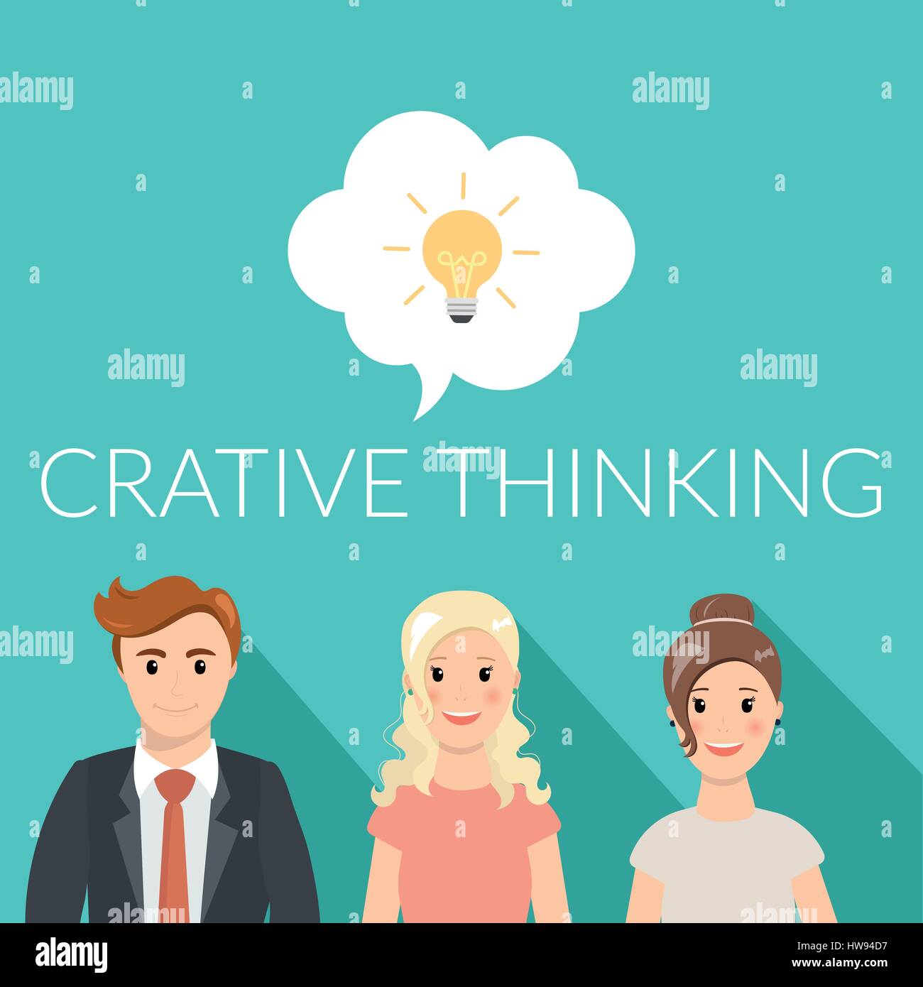 Teamwork illustration Stock Vector Images - Alamy