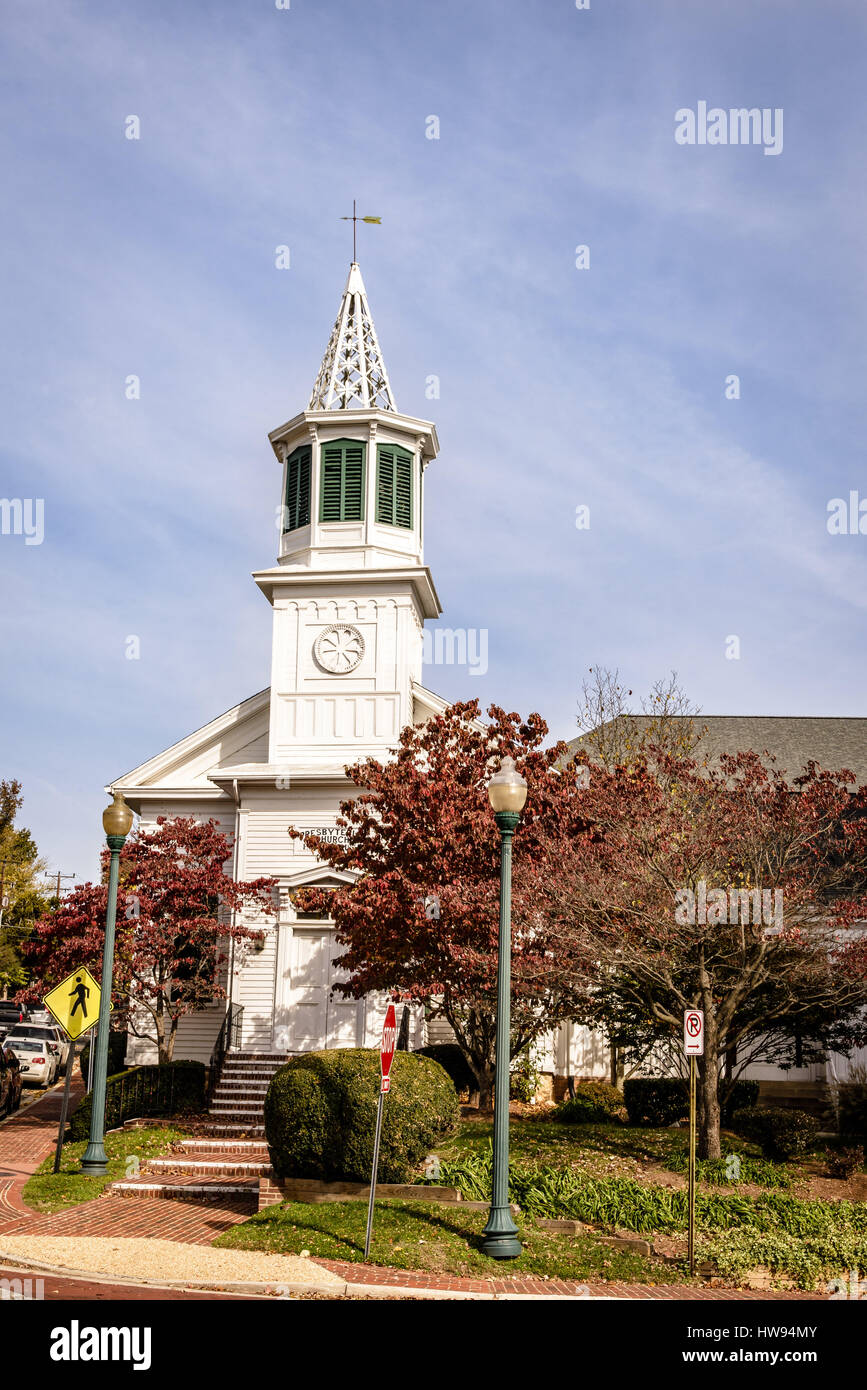 Vienna Presbyterian Church, 124 Park Street, Vienna, Virginia Stock ...