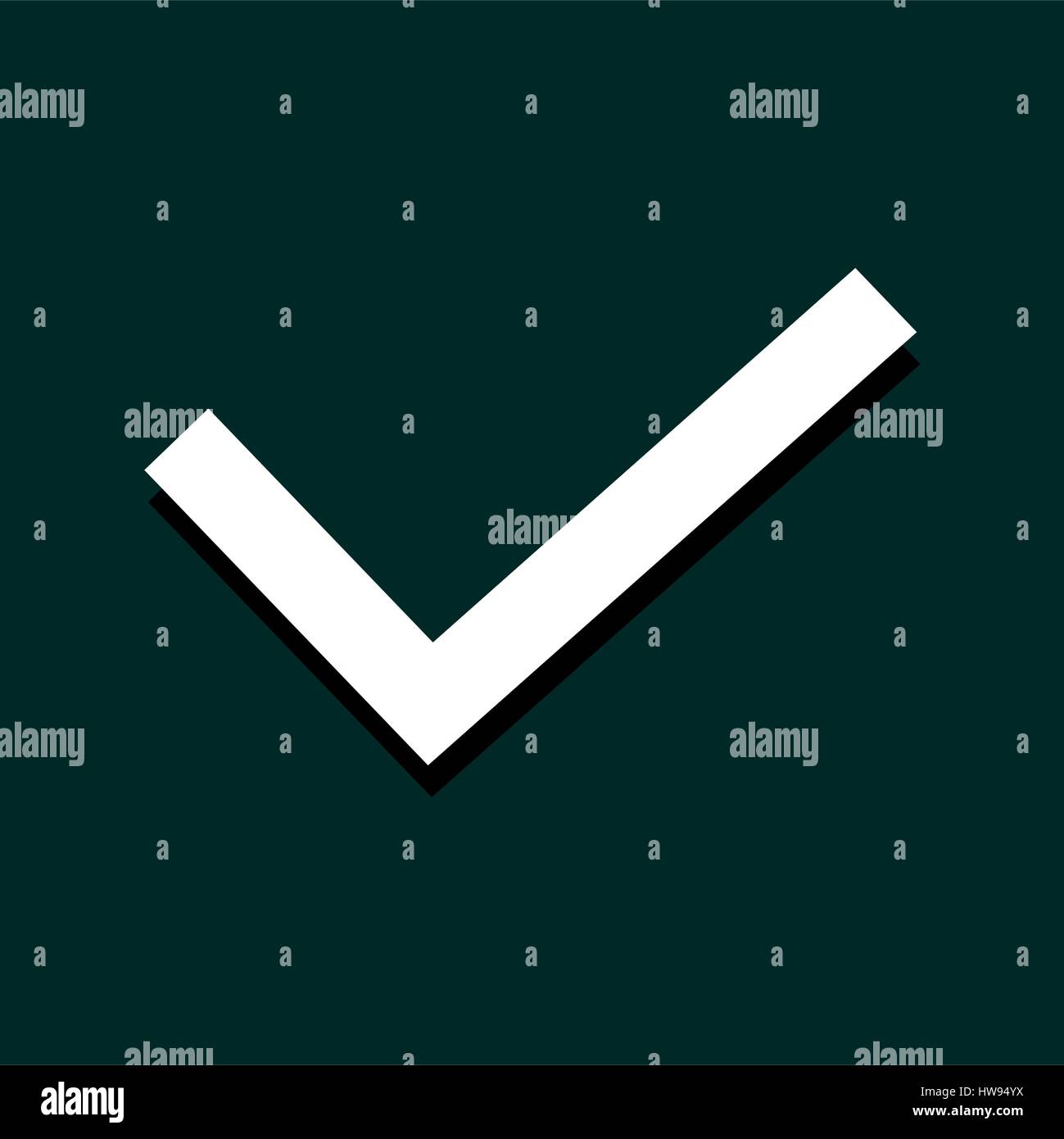 Check icon illustrated on a white background in vector Stock Vector ...