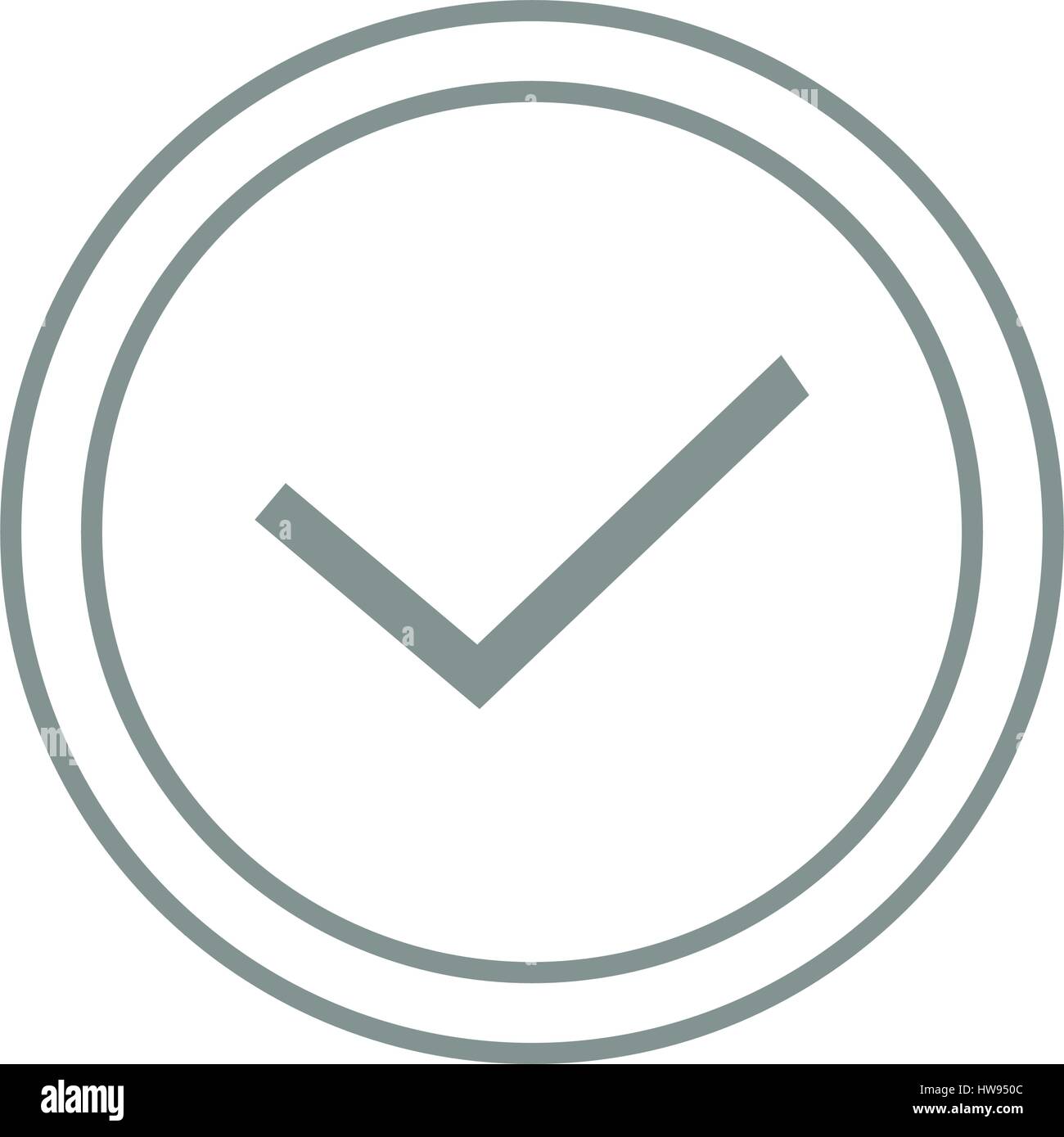 Check icon illustrated on a white background in vector Stock Vector ...
